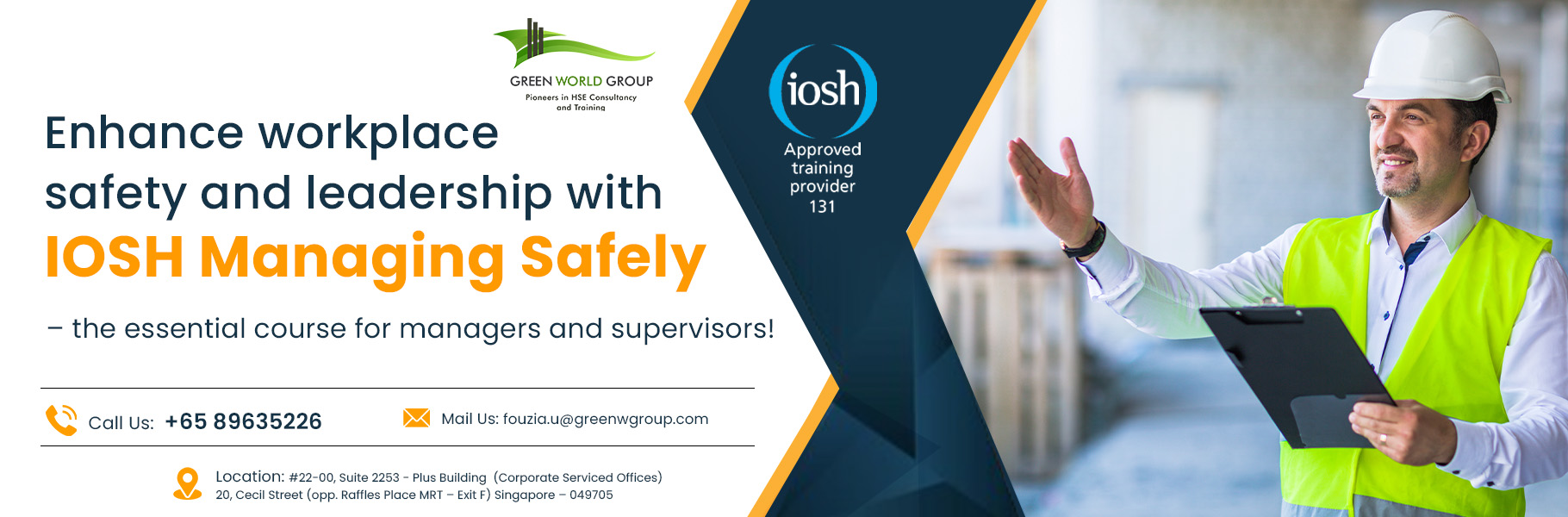IOSH Course in Singapore | IOSH Managing Safely Course Training in Singapore